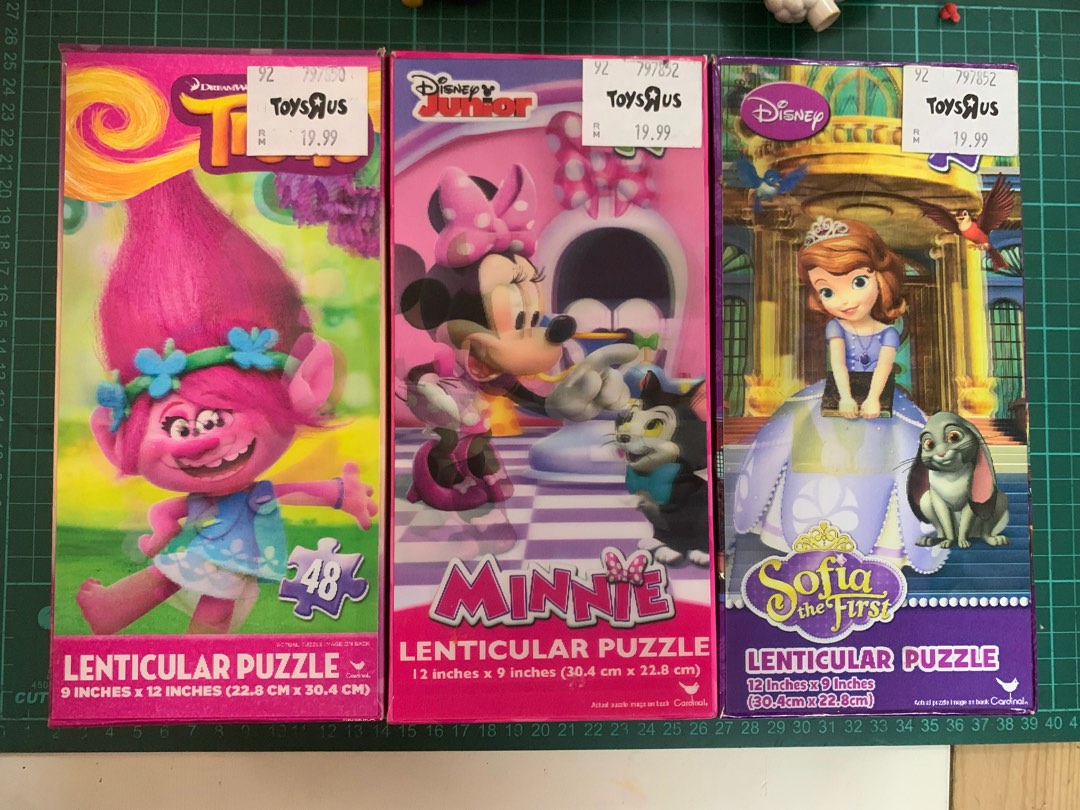 Disney Lenticular puzzles, Hobbies & Toys, Toys & Games on Carousell