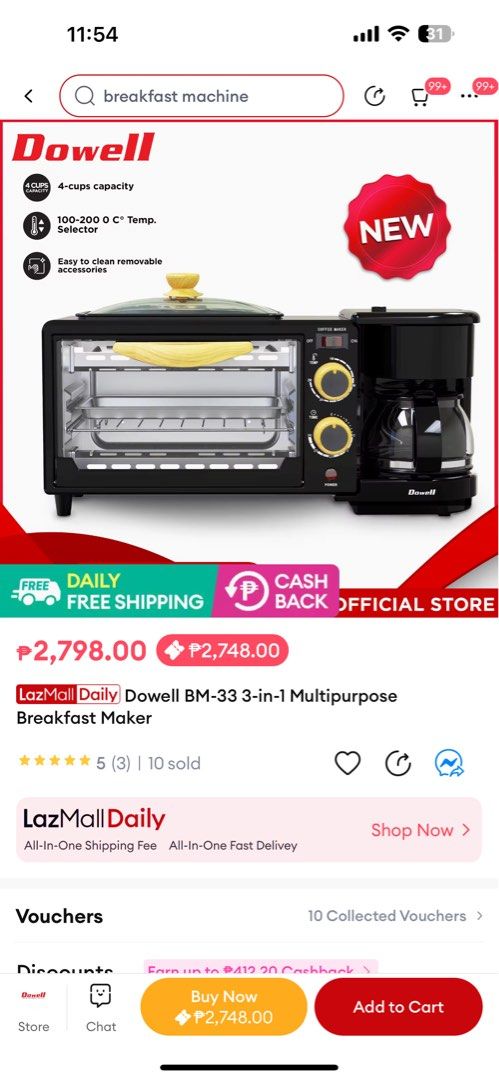 Dowell Breakfast Maker on Carousell