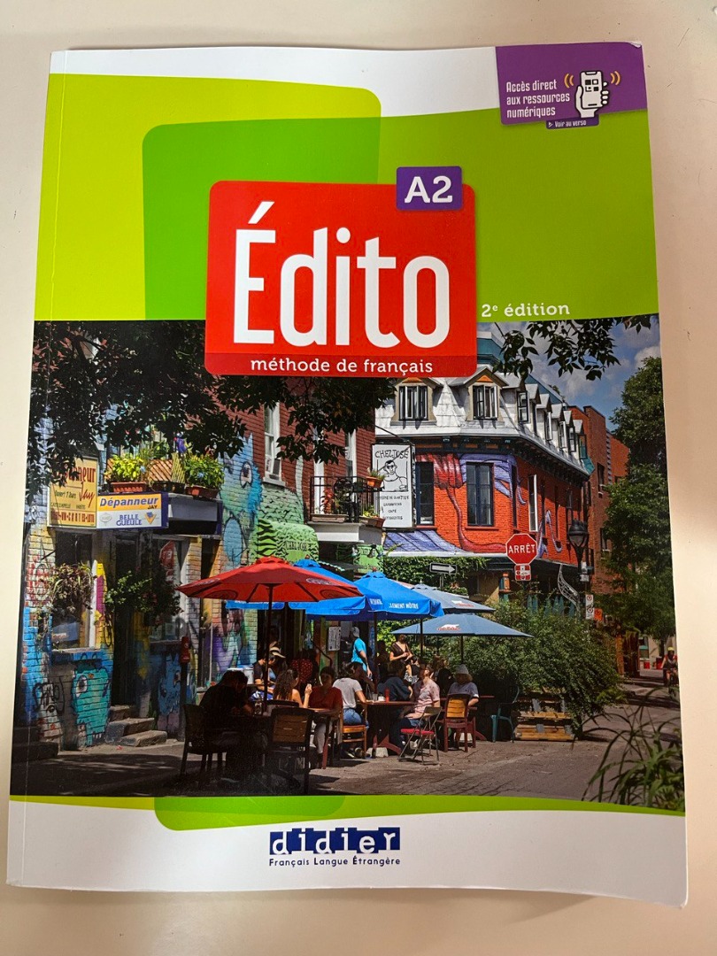 Edito A2 French textbook 2nd edition, Hobbies & Toys, Books & Magazines ...