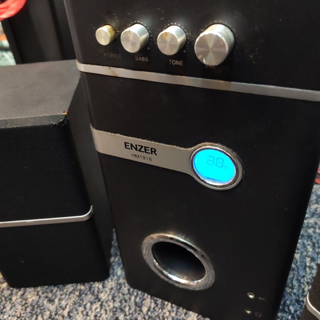 ENZER HM1918 Subwoofer with 2 Speakers, Audio, Soundbars, Speakers ...