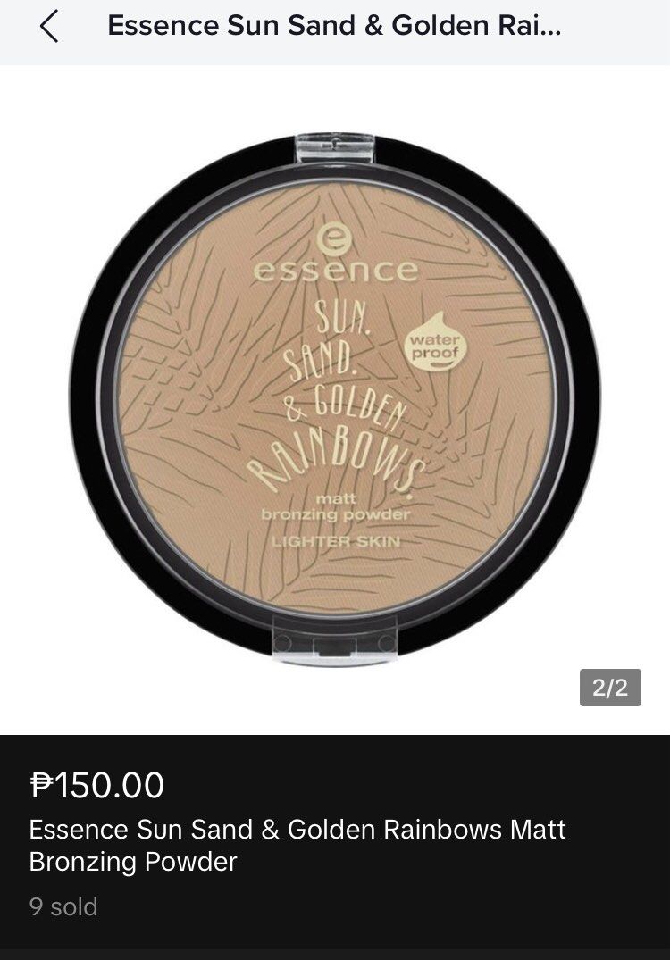 Essence Sun, Sand and Golden Rainbows Bronzing Powder on Carousell