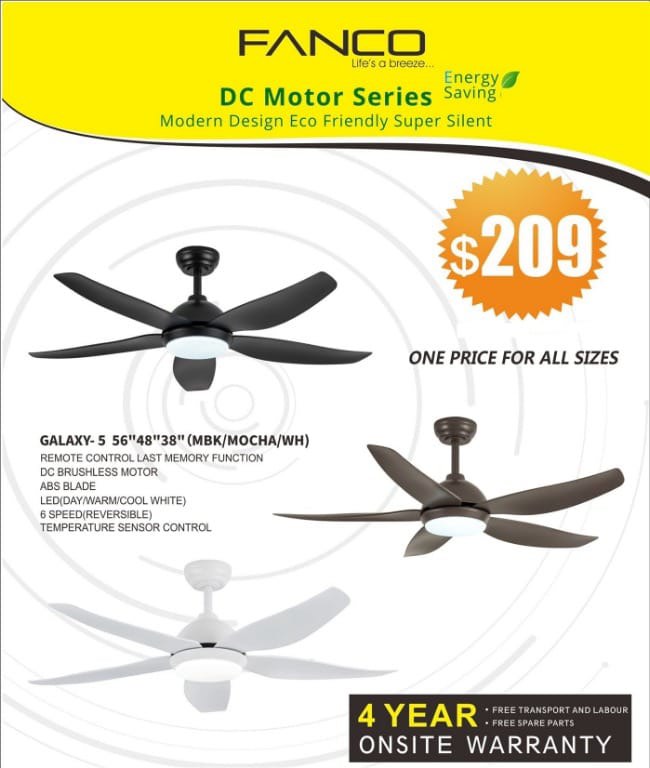 Fanco Ceiling Fan, Furniture & Home Living, Lighting & Fans, Fans on ...