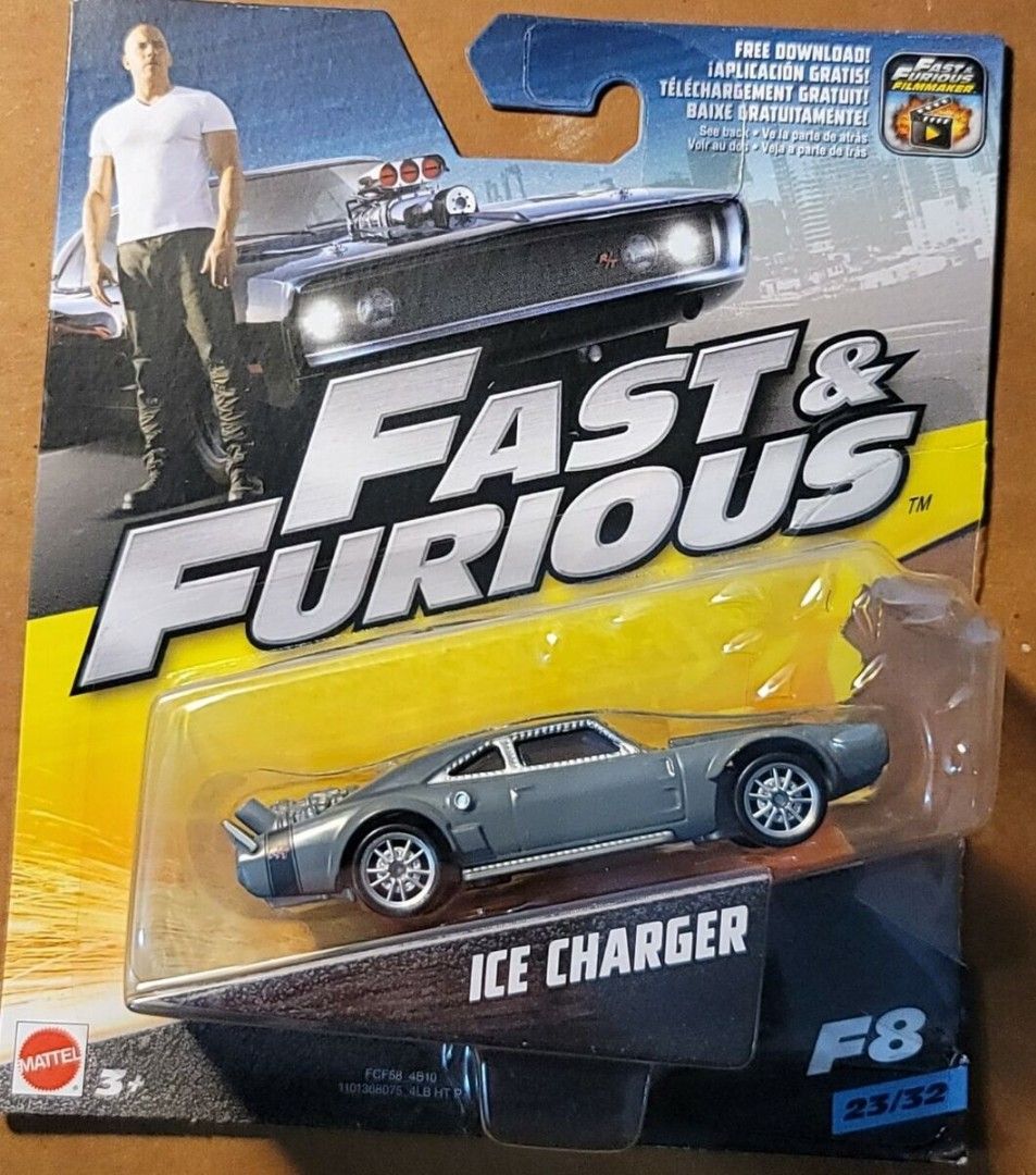 Fast and Furious F8 Ice Charger 1:55 Scale Furious Edition 23/32 Mattel ...