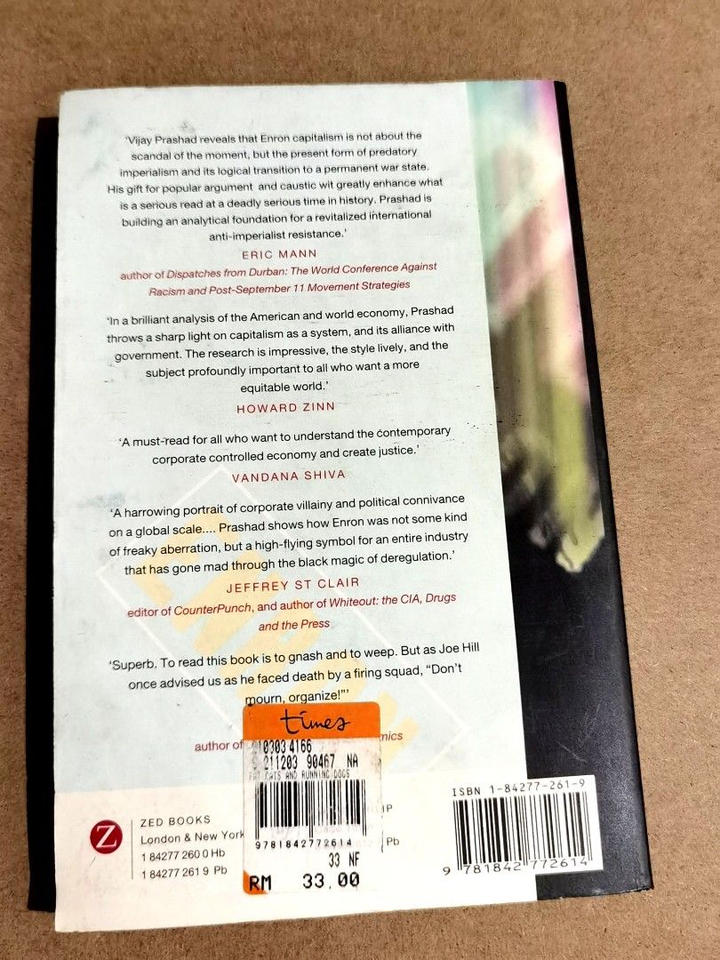 Fat Cats & Running Dogs The Enron Stage Of Capitalism Book By Vijay ...