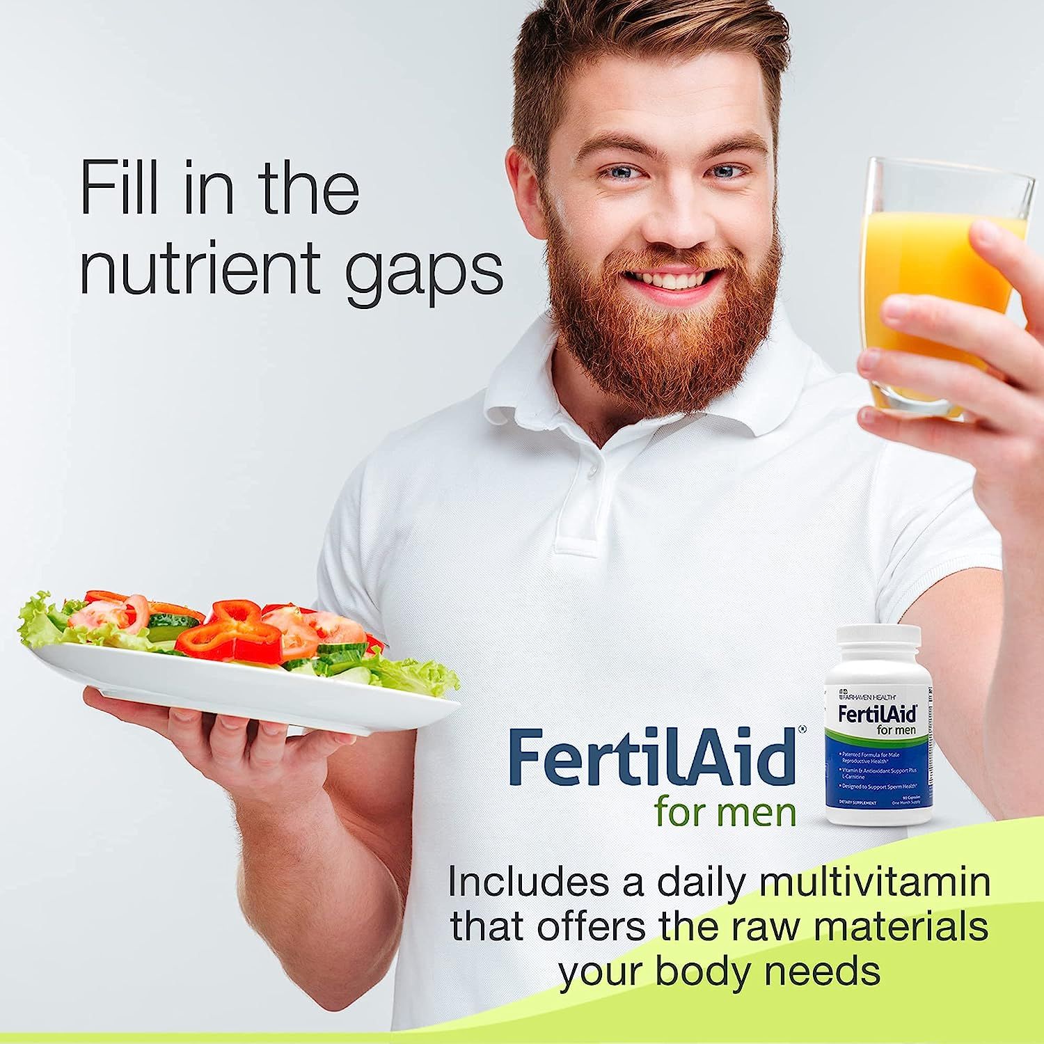FertilAid for Men: Male Fertility Supplement for Sperm Count, Motility ...