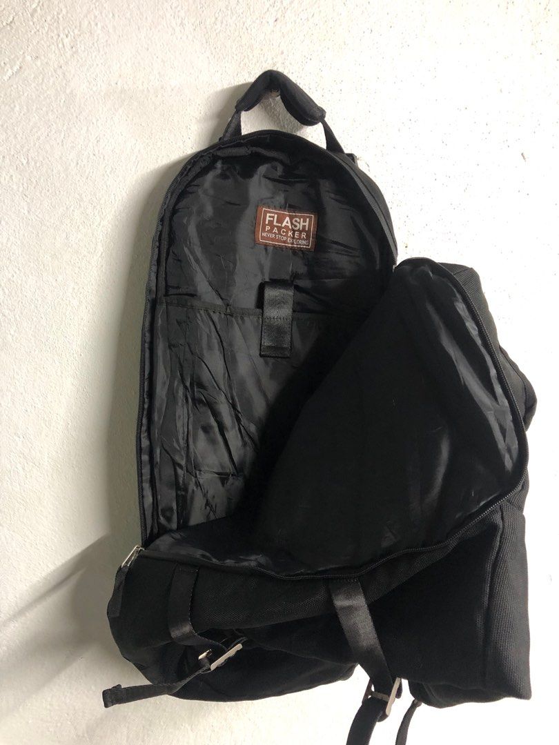 flash packer never stop exploring backpacks, Men's Fashion, Bags ...