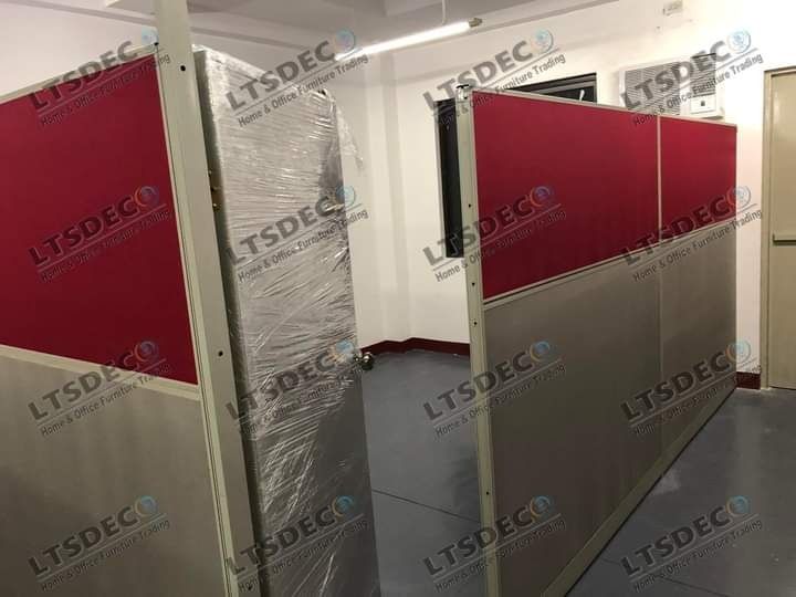 FULL FABRIC PANEL OFFICE PARTITION FURNITURE on Carousell