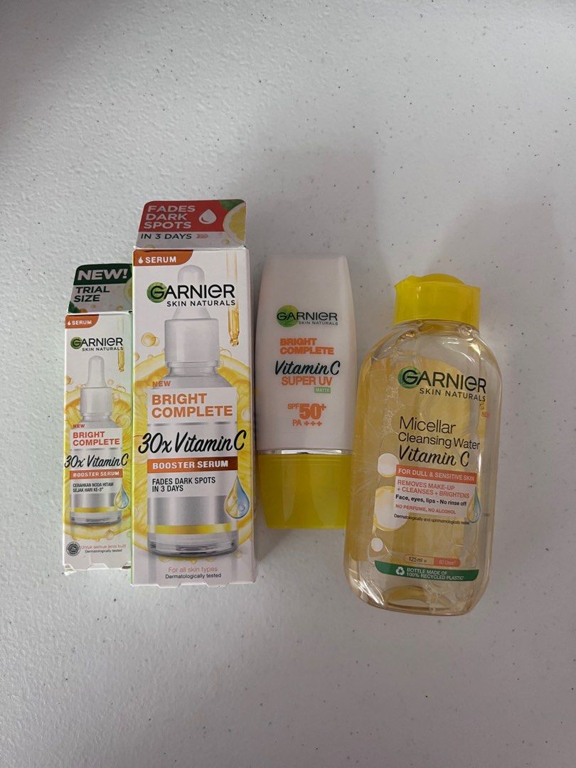 Garnier Bundle, Beauty & Personal Care, Face, Face Care on Carousell
