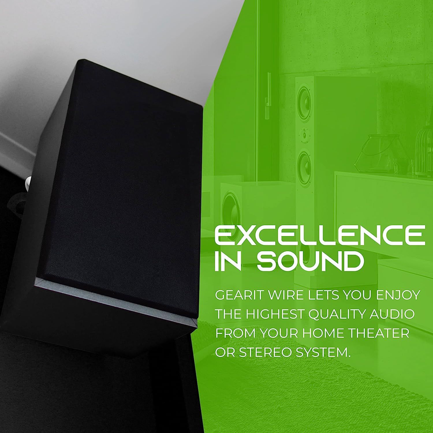 GearIT 16 AWG CL2 OFC In Wall Speaker Wire, Pro Series 16 AWG Gauge (100 Feet / 30.48 Meters ...