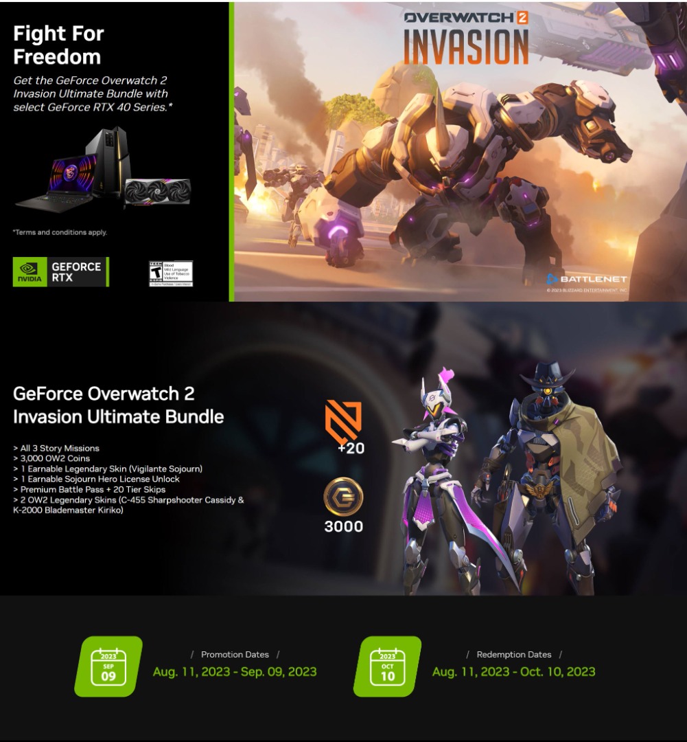 GET OVERWATCH 2 INVASION ULTIMATE WITH THE PURCHASE OF A QUALIFIED RTX ...