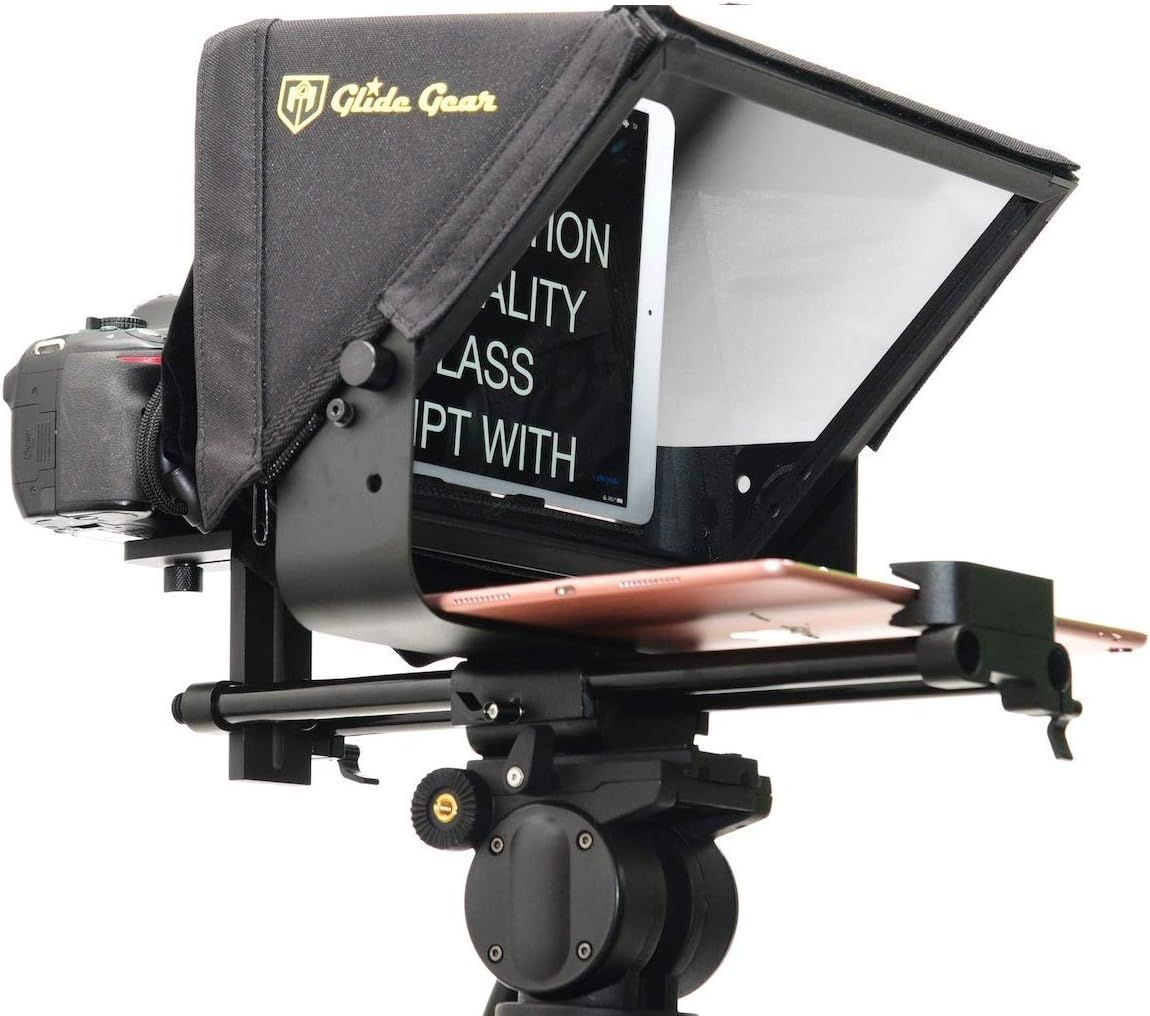 Glide Gear TMP 500 Universal Video Camera Tripod Teleprompter 15mm ...