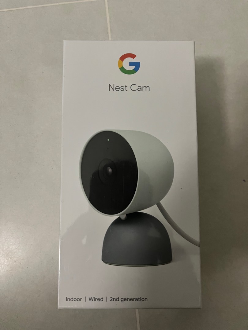 Google Nest Cam Wired Indoor 2nd generation Fog, Furniture & Home Living, Security & Locks ...