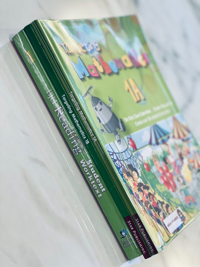 Grade 1 books: Mathematics 1A,1B and Reading Text, Hobbies & Toys ...