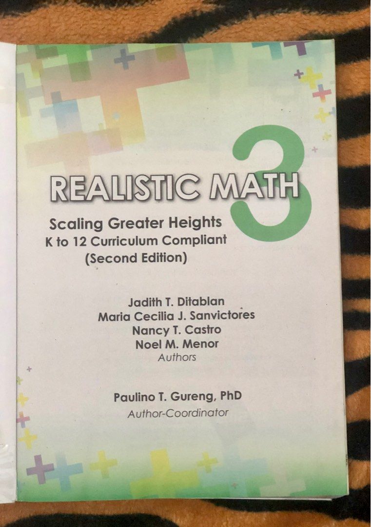 Grade 3 Realistic Math Book, Hobbies & Toys, Books & Magazines ...