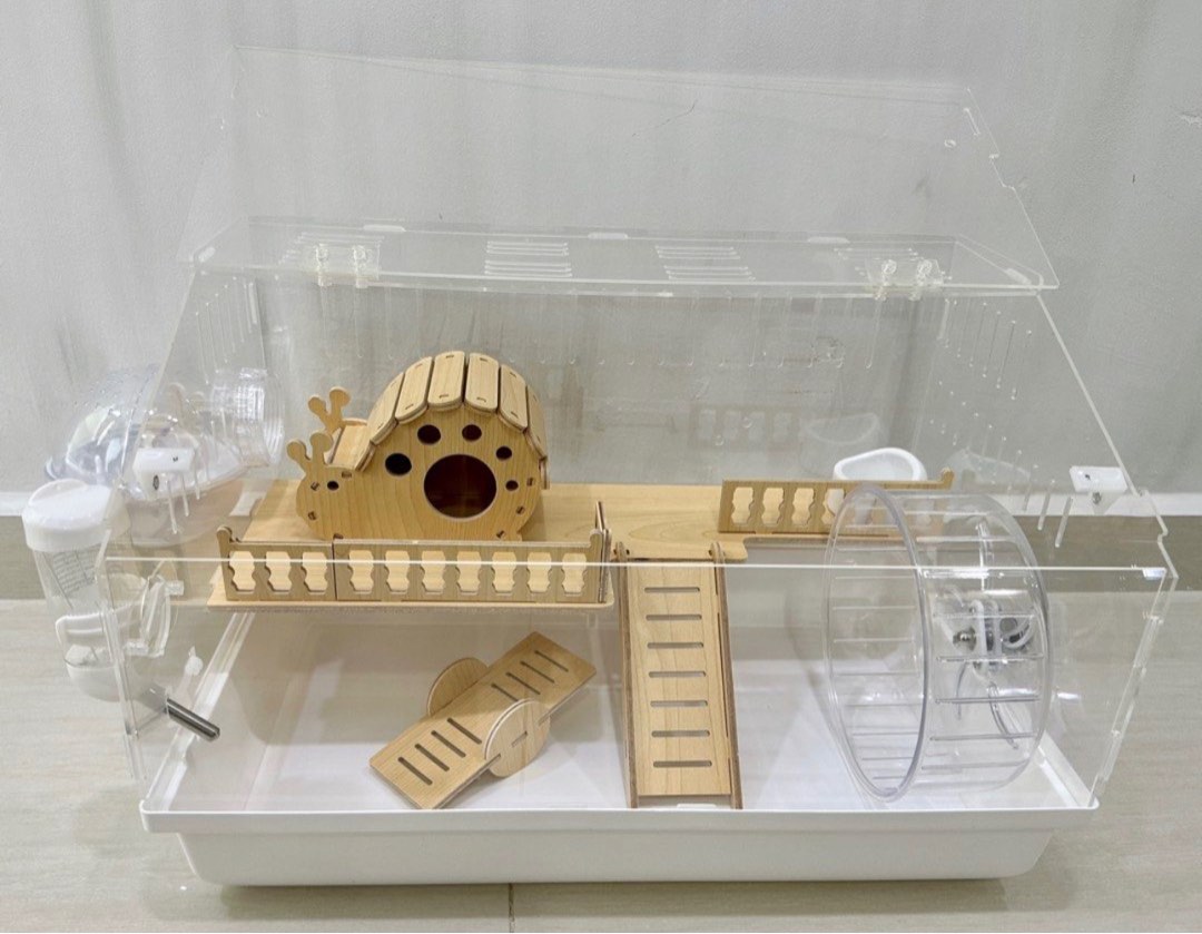 Hamster Acrylic Cage Full Set, Pet Supplies, Homes & Other Pet ...