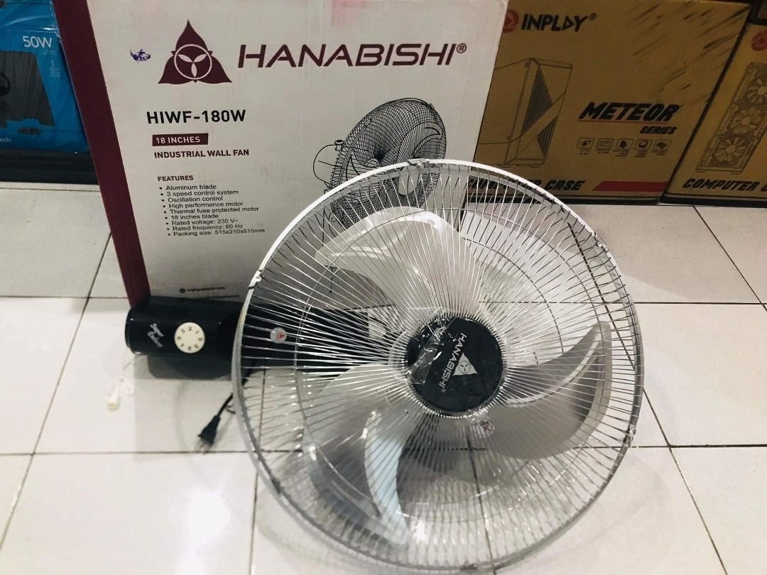 Hanabishi 18" Industrial Wall Fan Aluminum Blade HIWF180W on Carousell