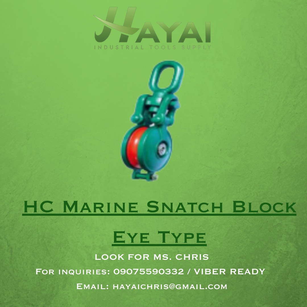 HC Marine Snatch Block Eye Type, Commercial & Industrial, Construction ...