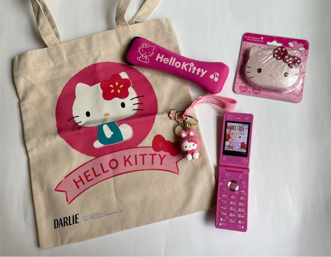 Hello Kitty Flip Phone Set, Mobile Phones & Gadgets, Mobile Phones ...