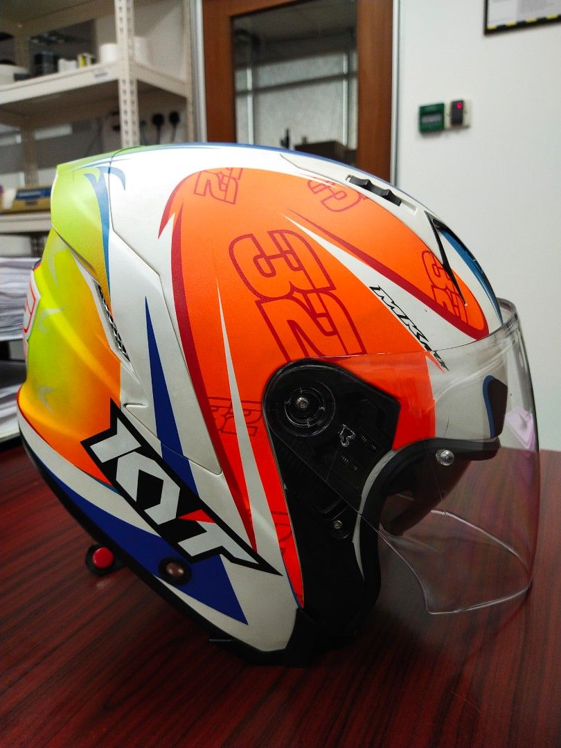 Helmet KYT NFJ Isaac Vinales 32 IV32, Auto Accessories on Carousell