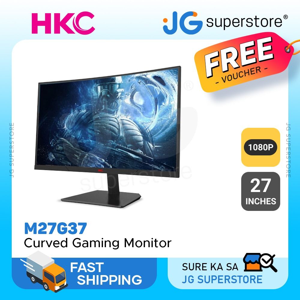 HKC M27G3F 27" 1080P FHD Curved Gaming Monitor with 144Hz Refresh Rate ...