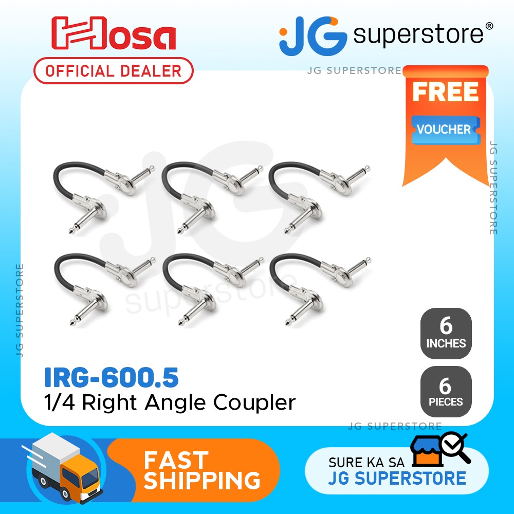 Hosa Technology IRG-600.5 1/4 Right-Angle Phone Male to 1/4 Right-Angle ...