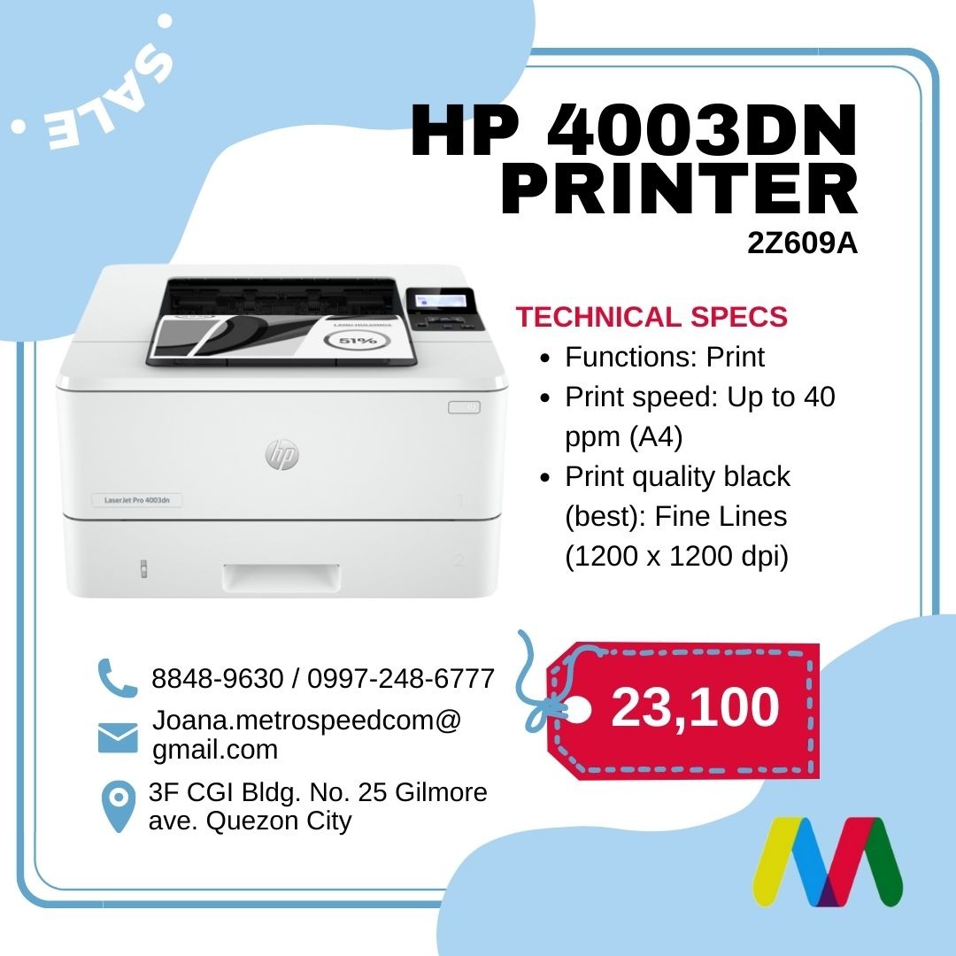 HP LaserJet Pro 4003dn Printer (2Z609A), Computers & Tech, Printers, Scanners & Copiers on Carousell
