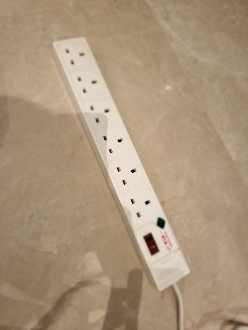 Ikea 6-way socket strip, TV & Home Appliances, Electrical, Adaptors ...