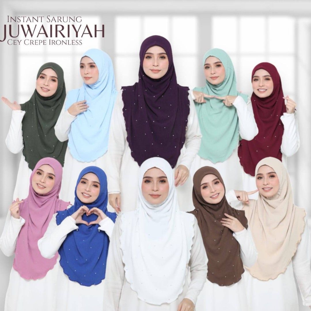 Instant Juwairiyah, Women's Fashion, Muslimah Fashion, Hijabs on Carousell