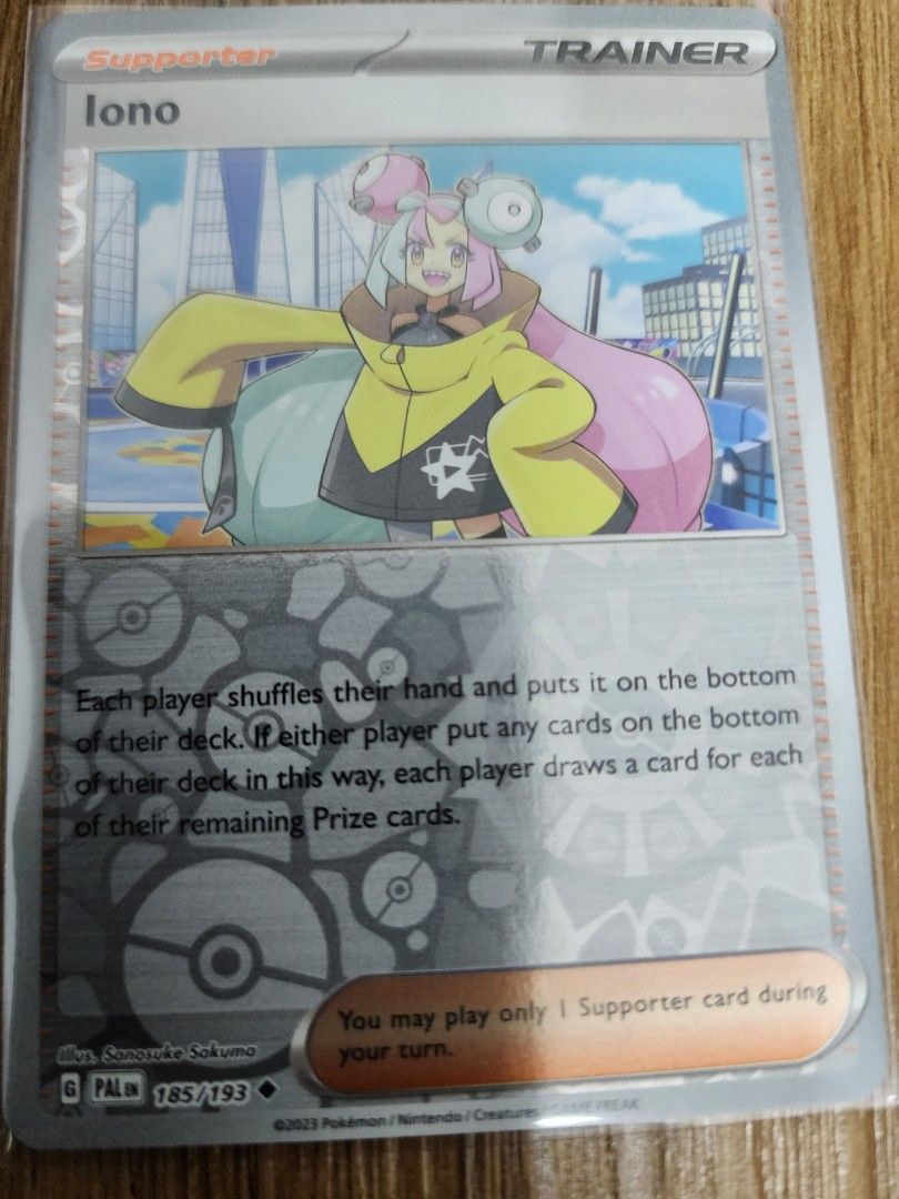 Iono RH 185/193 Paldea Evolved Pokemon TCG, Hobbies & Toys, Toys ...