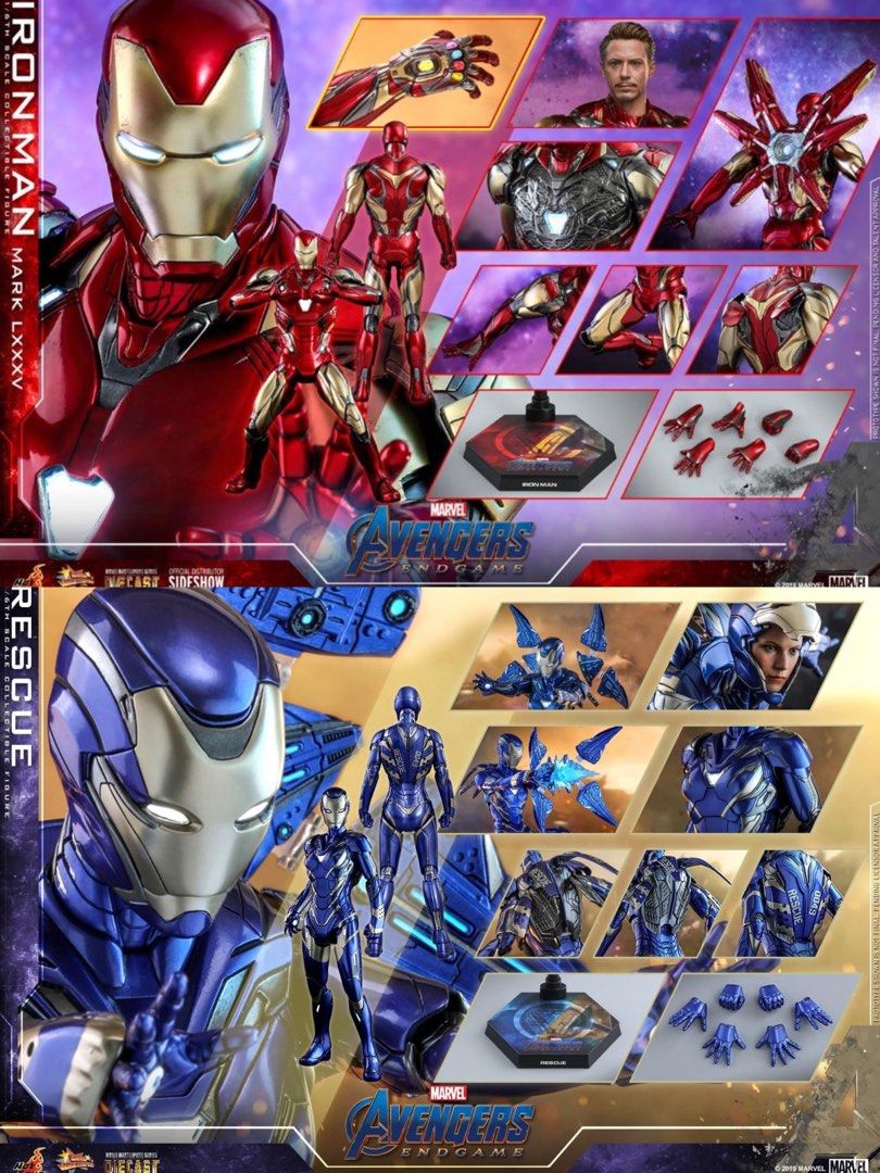 IRONMAN MARK 85 & RESCUE (HOT TOYS), Hobbies & Toys, Toys & Games on ...