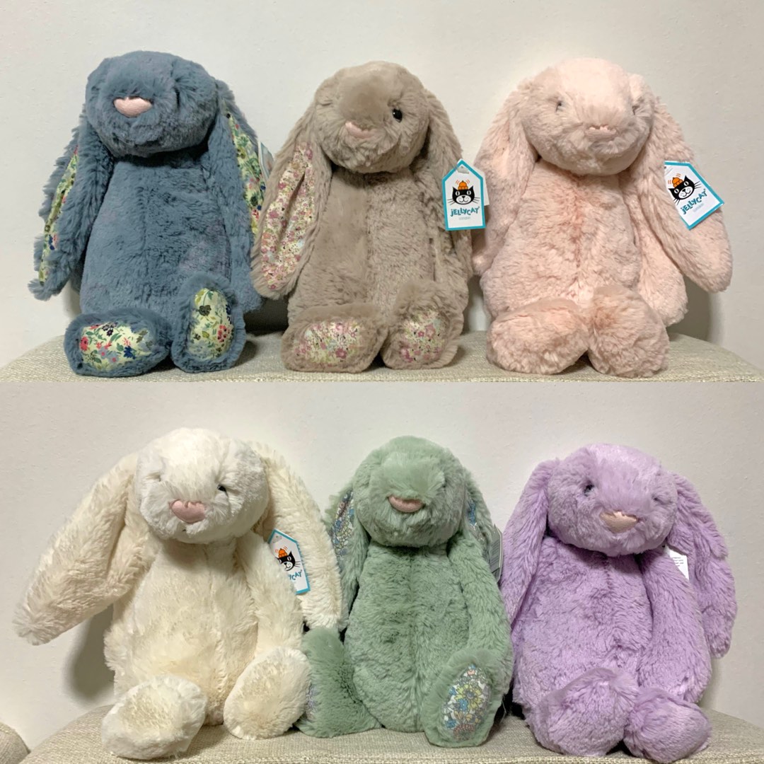 Jellycat bunnies, Hobbies & Toys, Toys & Games on Carousell