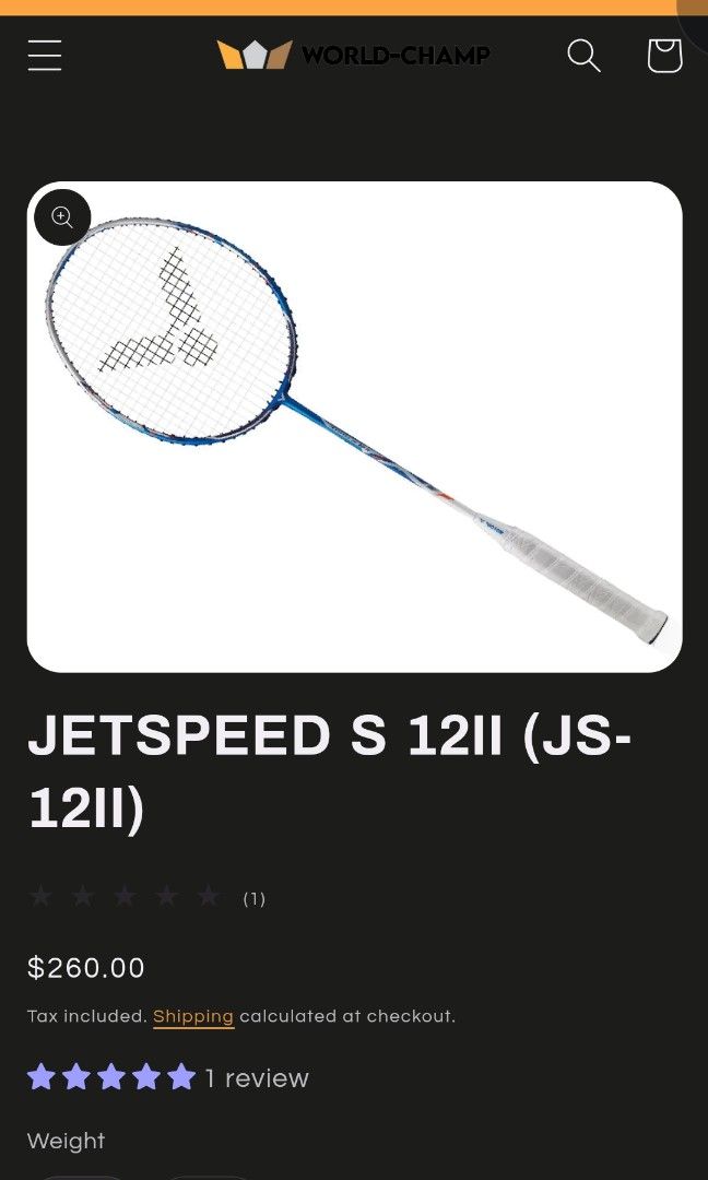 Victor Jetspeed S12-II 3U/G5 [Free Core], Sports Equipment, Sports ...