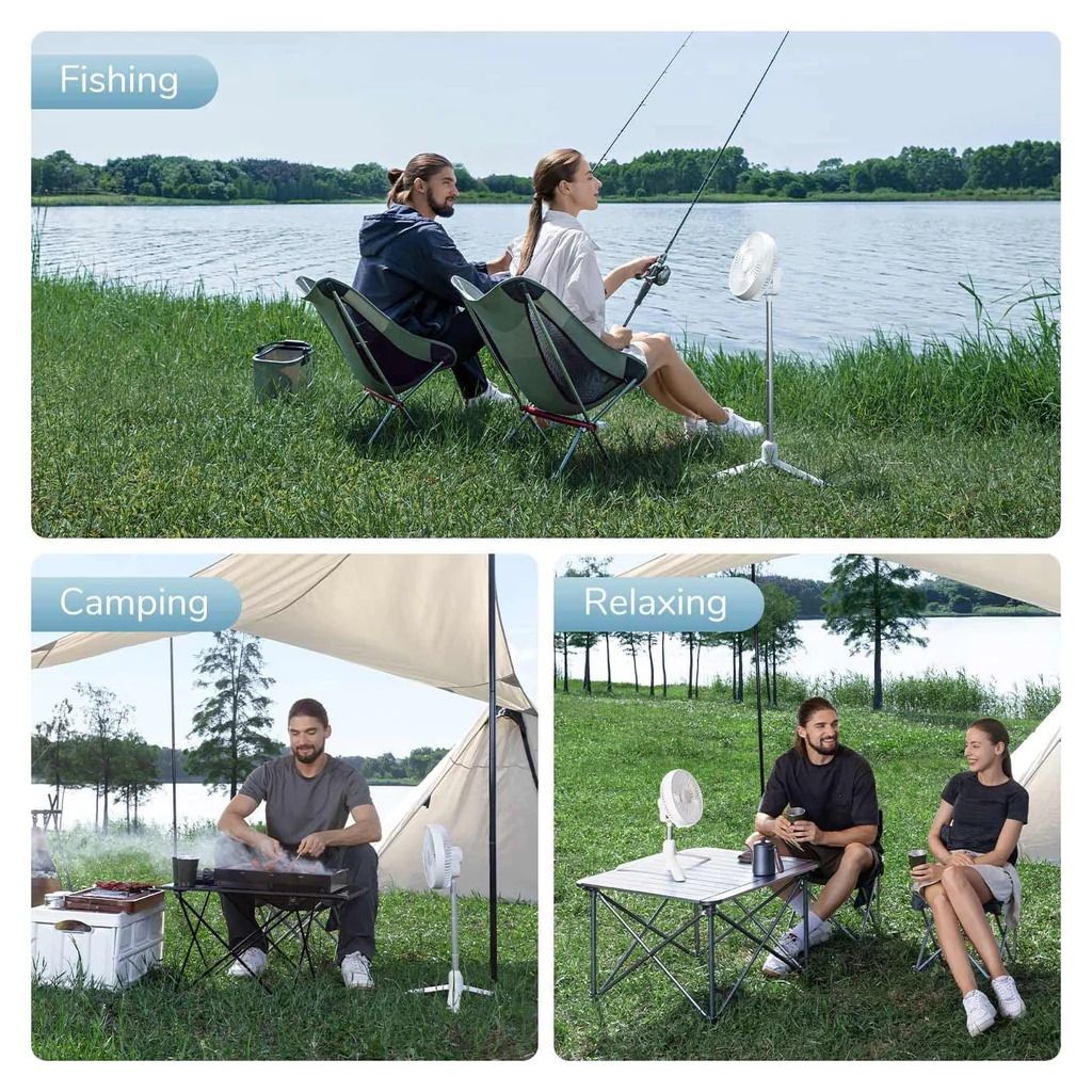 JISULIFE FA37 Multi-functional Ceiling fan Outdoor Indoor Ceiling Fan ...