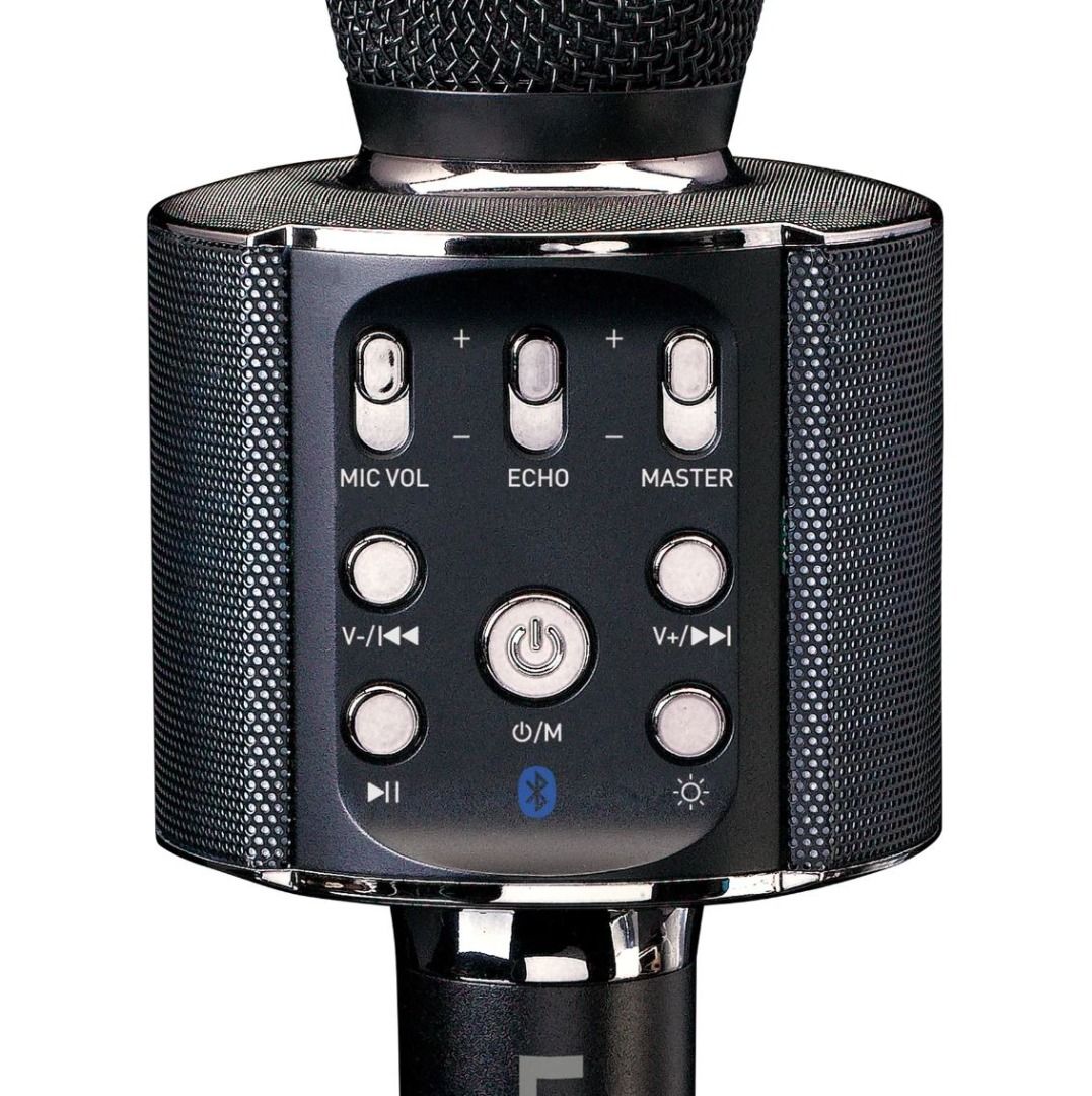 Karaoke Bluetooth Microphone with Speaker and Lights (Lenco Model BMC-090BK), Audio, Other Audio ...
