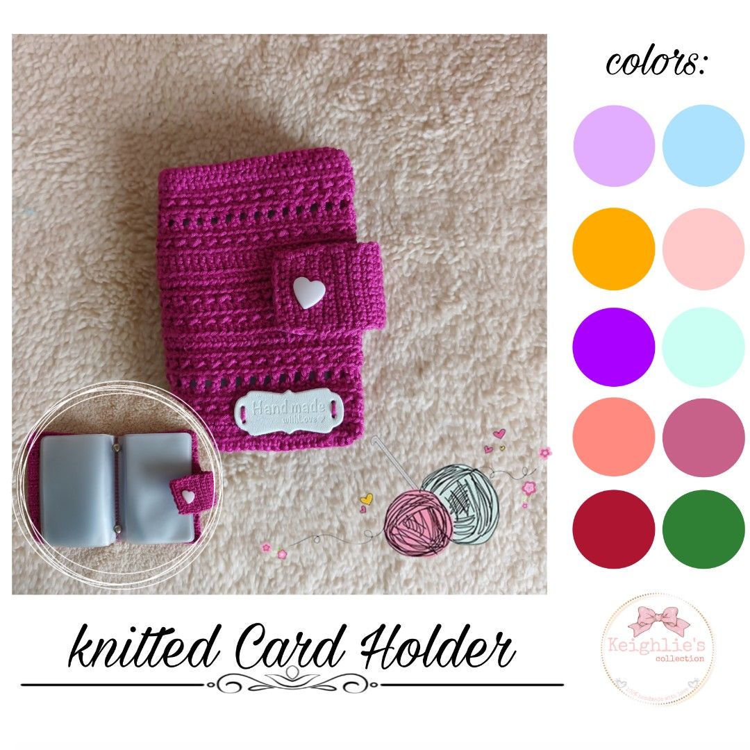 Knitted card holder on Carousell