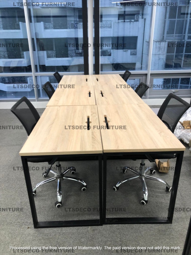LAMINATED WORKSTATION TABLE OFFICE PARTITION on Carousell