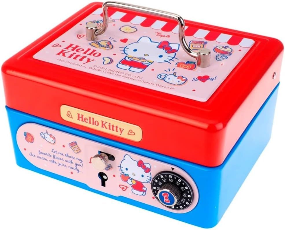 Licensed Sanrio Hello Kitty Metal Cash Box, Hobbies & Toys, Stationary ...