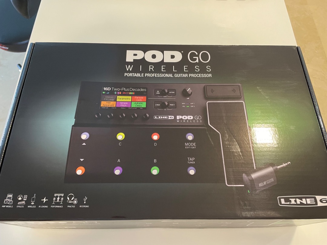 LINE 6 POD GO WIRELESS GUITAR MULTI-EFFECTS PROCESSOR, Hobbies & Toys ...