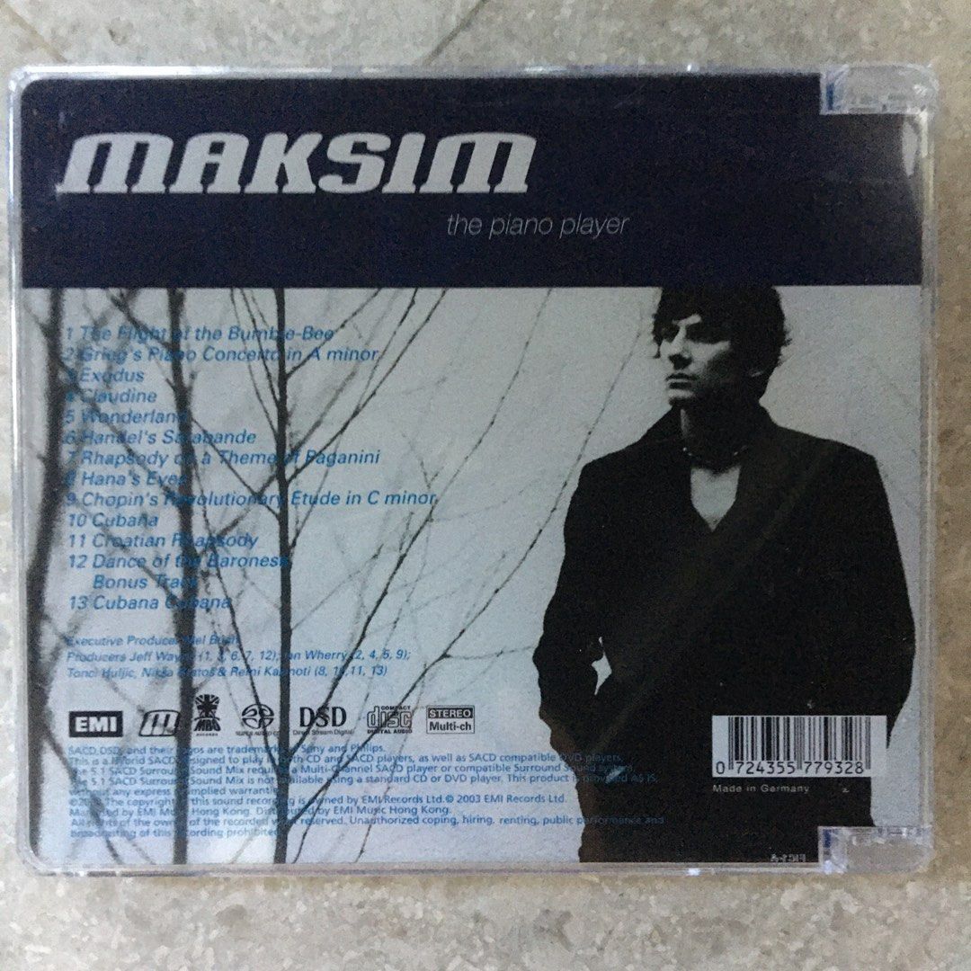 ( SACD ) Maksim The Piano Player ( CD ), Hobbies & Toys, Music & Media ...