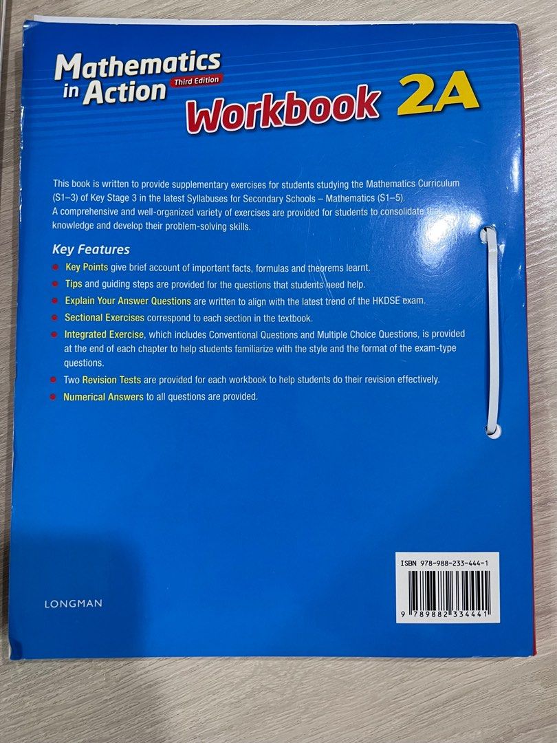 Mathematics in Action 3rd Ed. 2A and 2B with Workbook, 興趣及遊戲, 書本 & 文具 ...
