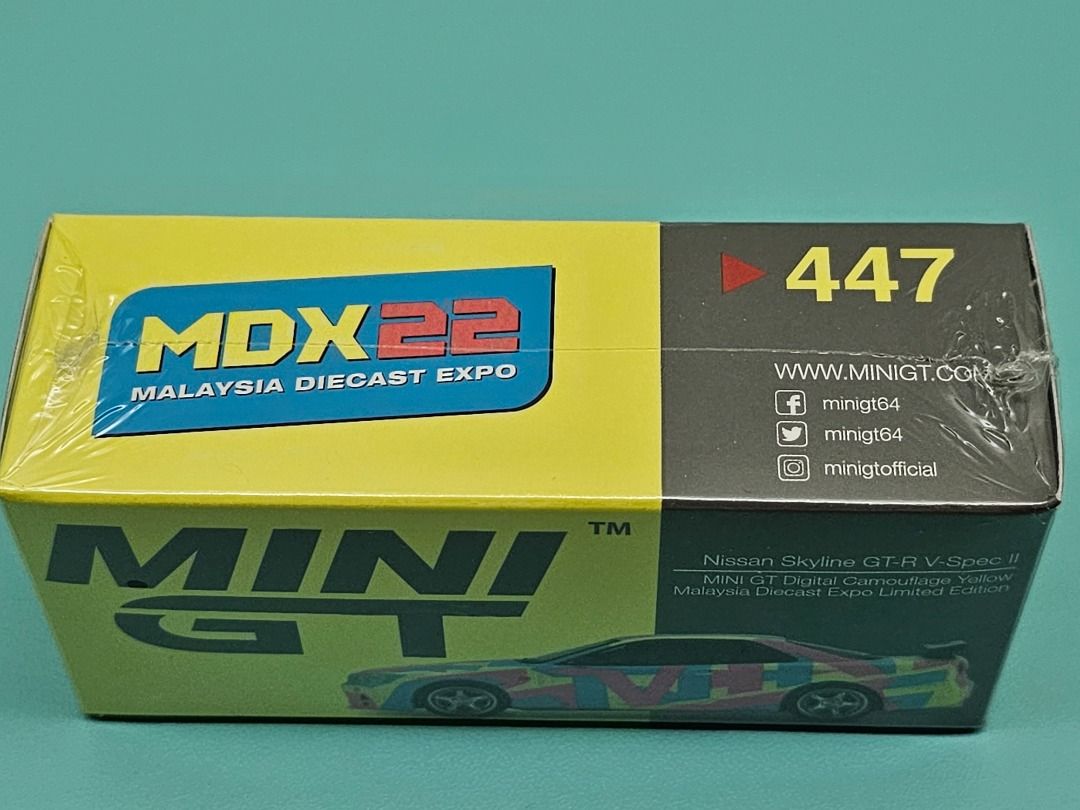 MINI GT Nissan Skyline GT-R (R34) V-Spec II Digital Camouflage Yellow ...
