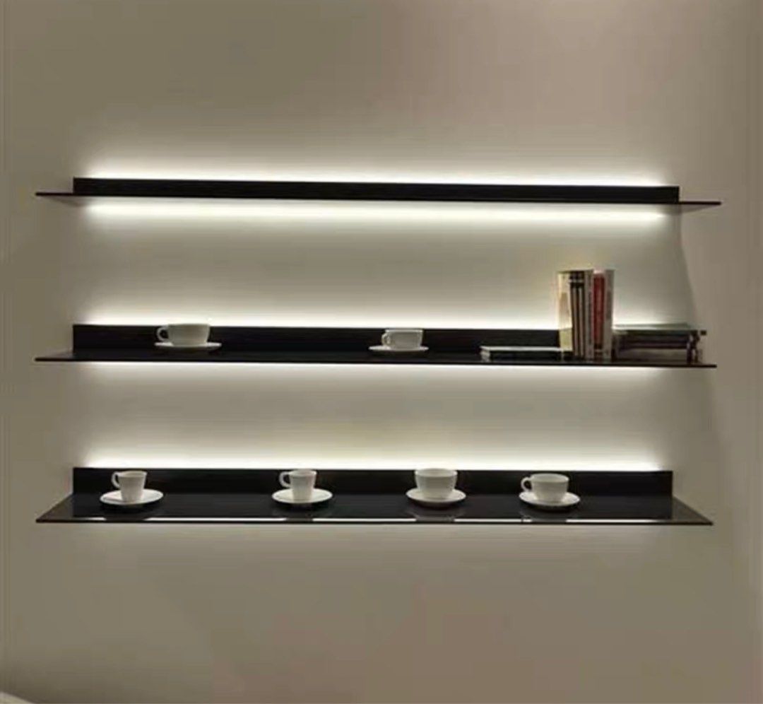 MISONS Modern LED Wall Shelf, Furniture & Home Living, Furniture ...