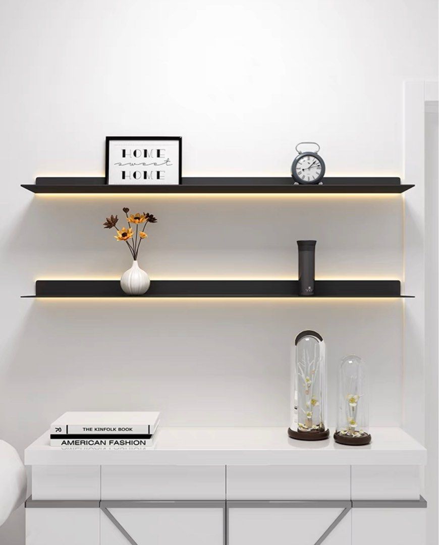 MISONS Modern LED Wall Shelf, Furniture & Home Living, Furniture ...