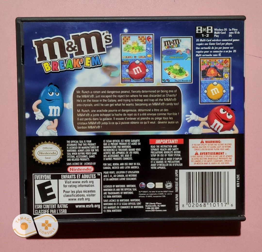 M&M's Break' Em - [DS Game] [NTSC / ENGLISH Language] [CIB / Complete ...