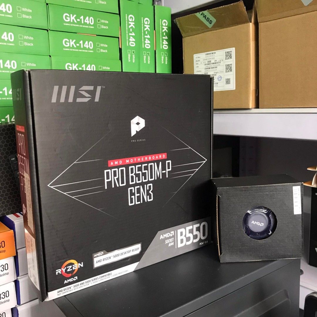 MOBO & PROCIE BUNDLE: R5 5600X + MSI PRO B550M-P GEN 3 + AMD STOCK FAN ...
