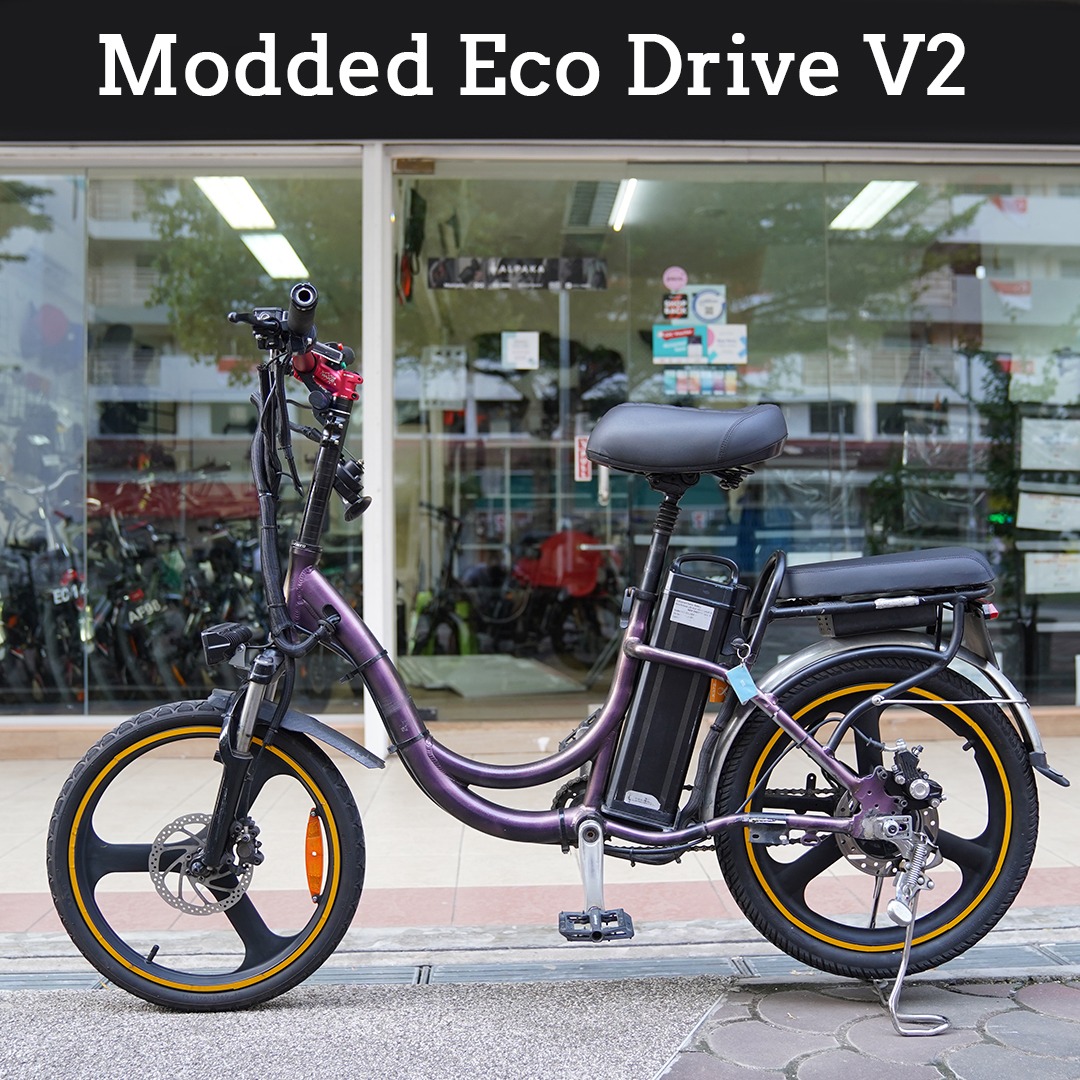 Modded 48V Eco Drive w/ Front Suspension, ABS Hydraulic Motor Brake, 4 ...