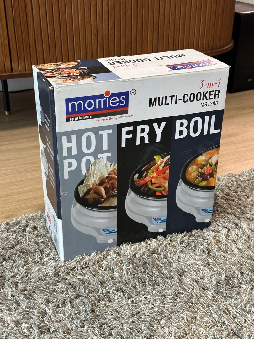 MORRIES 3 IN 1 MULTI FUNCTION COOKER MS1388, TV & Home Appliances ...