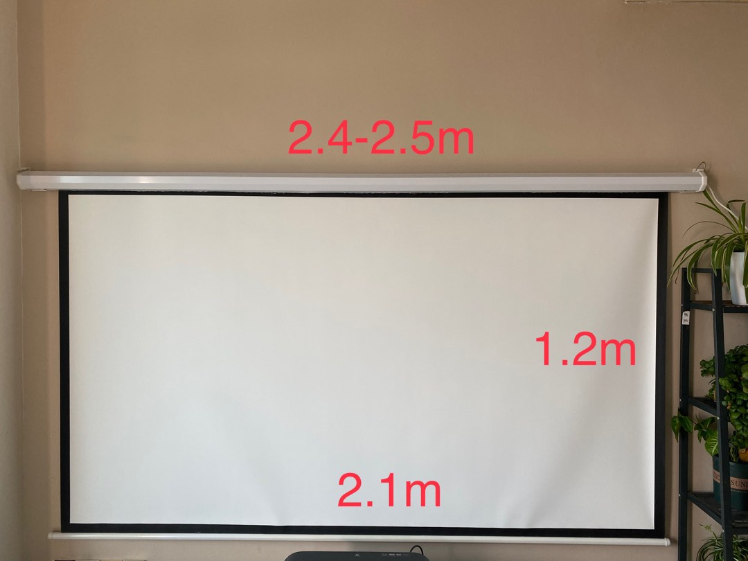 Motorised Projector Screen (100 inches), TV & Home Appliances, TV ...