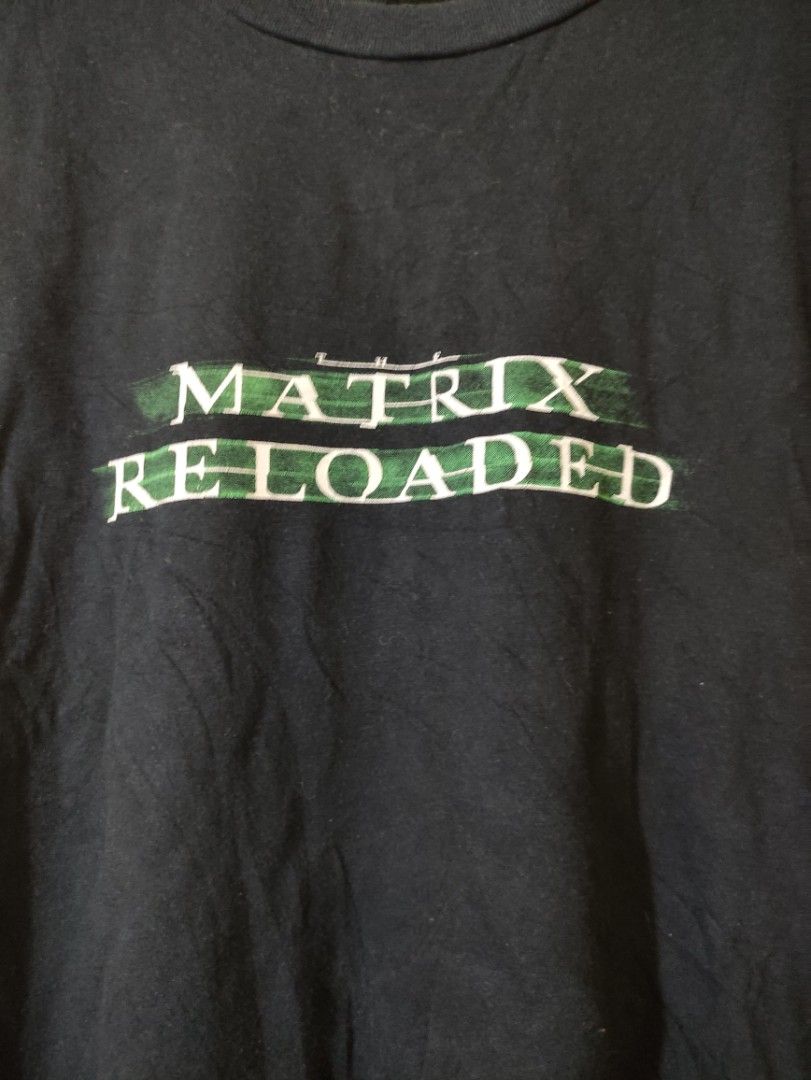 Movie Tee - Matrix Reloaded 2000s on Carousell