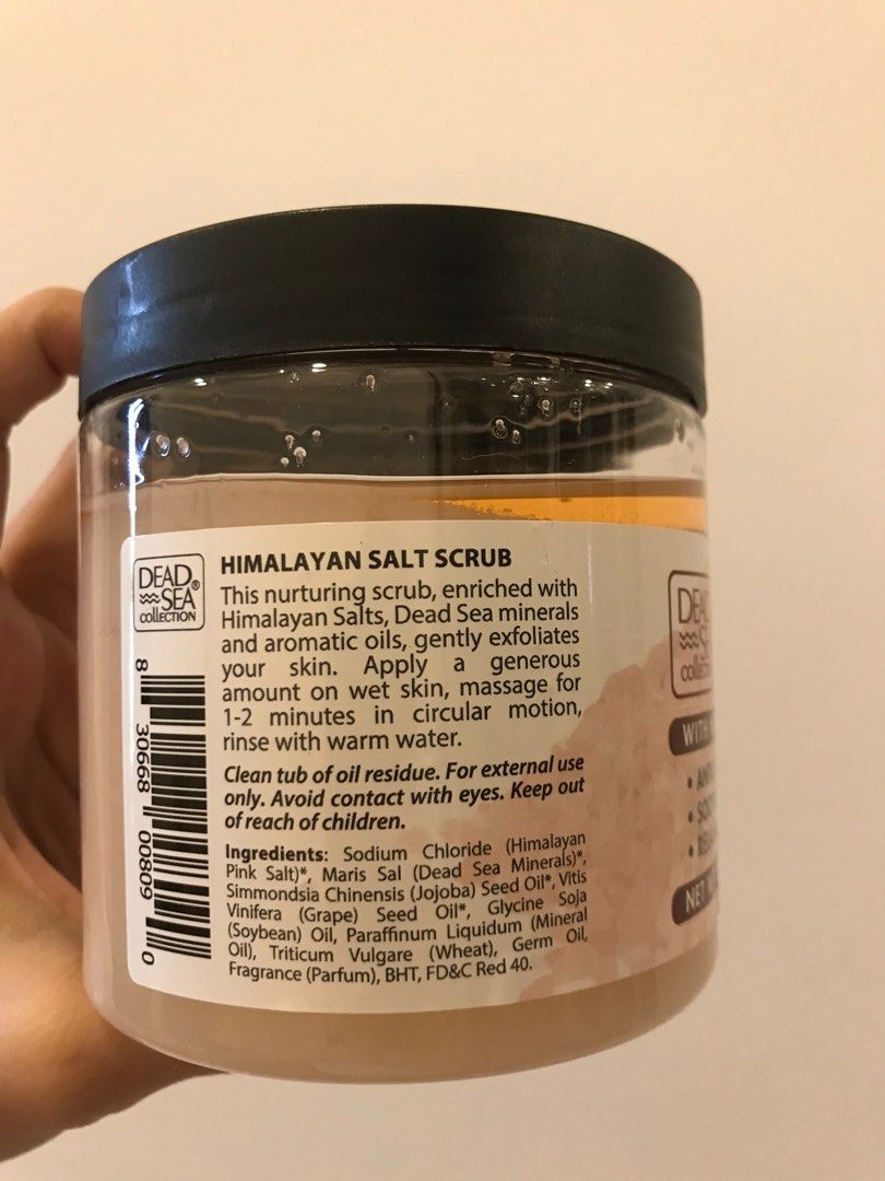 NEW Dead Sea Collection Himalayan Salt Scrub with Natural Dead Sea ...